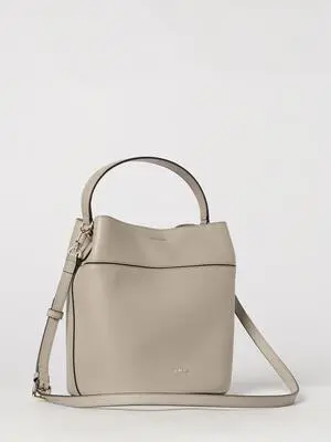 Furla Amelie Medium Leather Bucket Bag With Top Handle