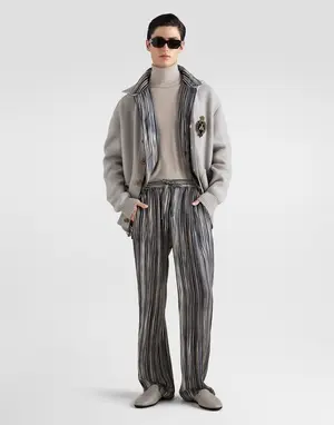 Dolce & Gabbana Stripe-print Hawaii Silk Twill Shirt Shirts