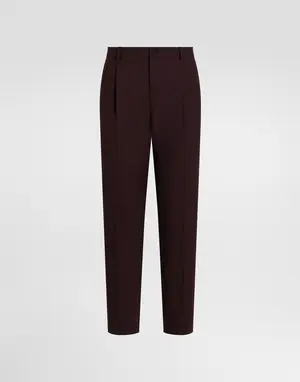 Dolce & Gabbana Tailored Virgin Wool Trousers - Multicolor