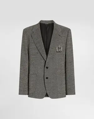Dolce & Gabbana Portofino Single-breasted Jacket In Birdseye Wool Suits And Blazers