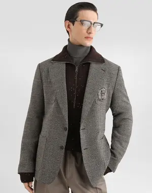 Dolce & Gabbana Portofino Single-breasted Jacket In Birdseye Wool Suits And Blazers