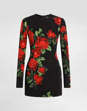 Dolce & Gabbana Rose-print Charmeuse Dress Collection - Multicolor