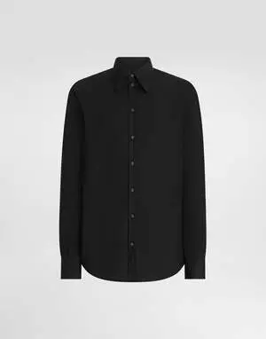 Dolce & Gabbana Gold Crêpe De Chine Shirt Shirts - Black