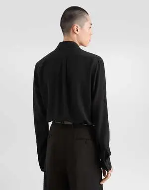 Dolce & Gabbana Gold Crêpe De Chine Shirt Shirts - Black