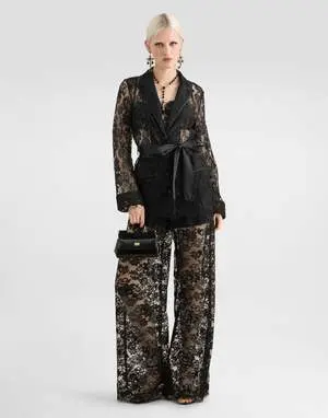 Dolce & Gabbana Lace Trousers Pants And Shorts