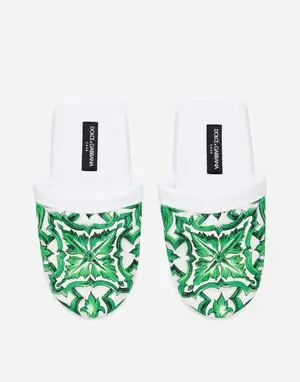 Dolce & Gabbana Cotton Terry Slippers Cotton Slippers