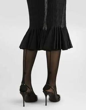Dolce & Gabbana Lace-stitch Knit Skirt Collection