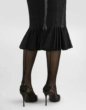 Dolce & Gabbana Lace-stitch Knit Skirt