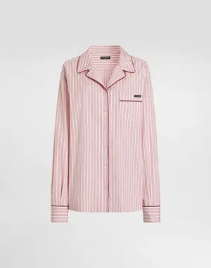 Dolce & Gabbana Striped Poplin Shirt Shirts And Tops - Multicolor