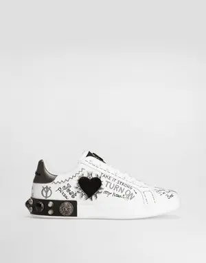 Dolce & Gabbana Portofino Calfskin Sneakers Sneakers - Multicolor