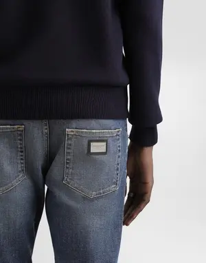Dolce & Gabbana Pantalone Denim Multi-colored Cotton