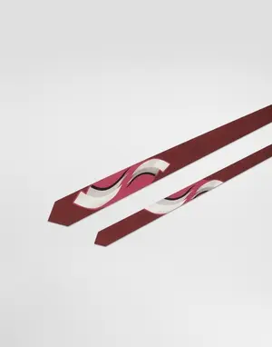Dolce & Gabbana Vintage-print Twill Neck Tie - Brown