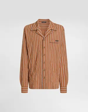 Dolce & Gabbana Crinkled Striped Vanity Shirt Shirts Multi-colored - Multicolor