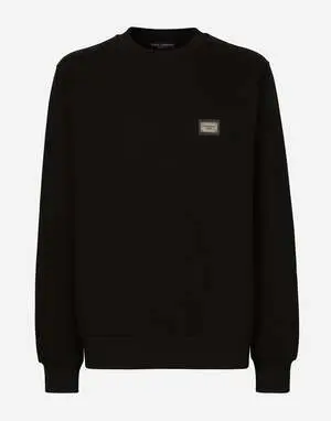 Dolce & Gabbana Felpa Giroc.man.lung Sweatshirts - Black