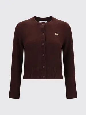 Maison Kitsuné Merino Wool Cardigan With Chillax Fox Logo
