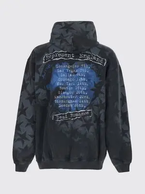 REPRESENT Graphic Print Relaxed Fit Cotton Hoodie