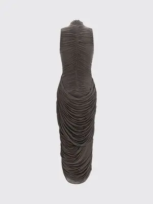 Magda Butrym Off-the-shoulder Ruched Jersey Sheath Midi Dress With Flower