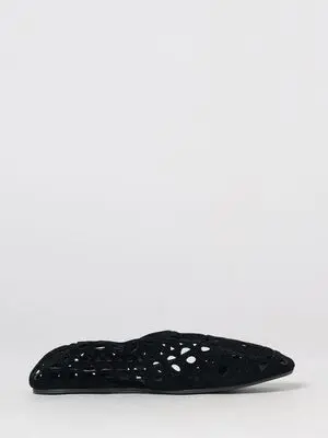 Alaïa Vienne Perforated Suede Ballet Flats - Black