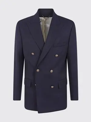 GOLDEN GOOSE Double-breasted Tailored Wool Gabardine Blazer