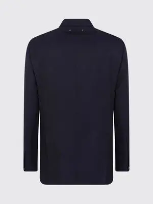 GOLDEN GOOSE Double-breasted Tailored Wool Gabardine Blazer