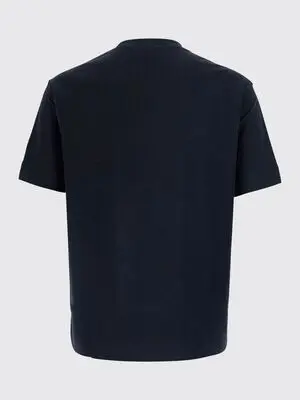 Emporio Armani Crew-neck Cotton T-shirt With Tone-on-tone Logo
