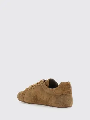 Dolce & Gabbana Suede Calfskin Portofino Soft Low Top Sneakers - Beige