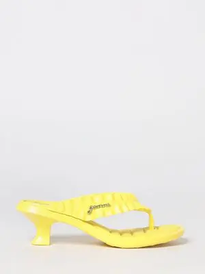 MELISSA X GANNI Ruched Pvc Thong Sandals With Low Heel