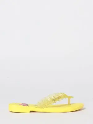 MELISSA X GANNI Ruched Pvc Thong Sandals With Low Heel