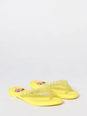 MELISSA X GANNI Ruched Pvc Thong Sandals With Low Heel