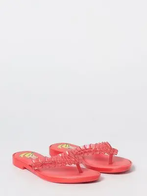 MELISSA X GANNI Ruched Pvc Thong Sandals With Low Heel