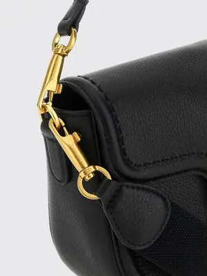 Valentino Garavani Alltime Small Hammered Leather Handbag With Vlogo - Black