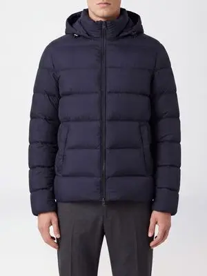 Herno Hooded Water-repellent Quilted Nylon Down Jacket - Navy