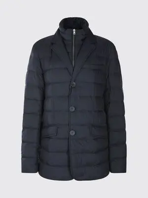 Herno Slim Fit Quilted Nylon Down Blazer With Detachable Bib - Black