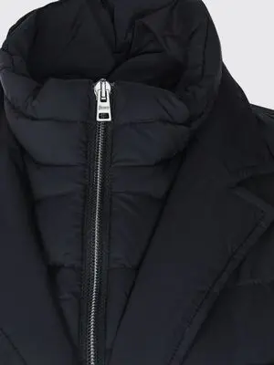Herno Slim Fit Quilted Nylon Down Blazer With Detachable Bib - Black