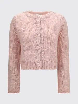 FORTE_FORTE Silk, Mohair And Cashmere Blend Crewneck Cardigan - Milk