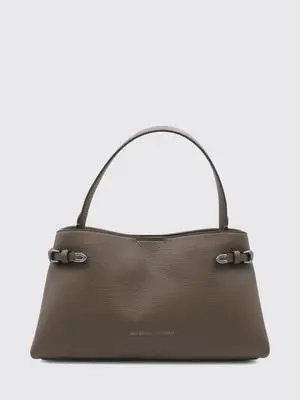 Brunello Cucinelli Leather Shoulder Bag - Mud