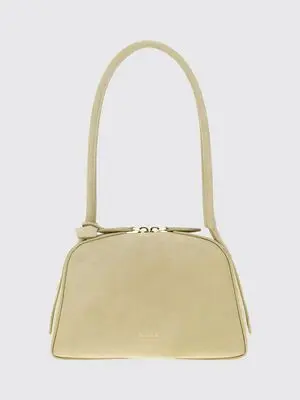 Alaïa Small Le Bouledogue Bowling Bag In Calfskin Leather And Nubuck - Beige