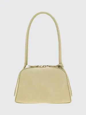 Alaïa Small Le Bouledogue Bowling Bag In Calfskin Leather And Nubuck - Beige