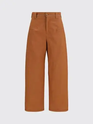 Chloé High-waisted Wide-leg Cotton Trousers