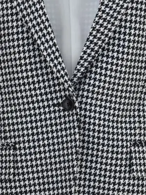 TOM FORD Slim Fit Single-breasted Blazer In Houndstooth Cashmere