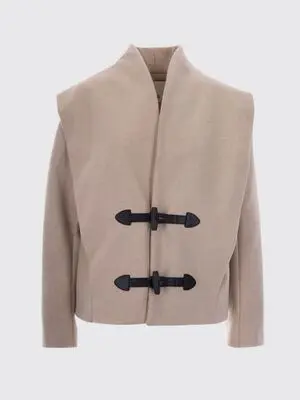 Isabel Marant Étoile Single-breasted Short Coat In Wool And Cashmere With Toggles