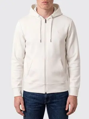 Polo Ralph Lauren Cotton Blend Zip-up Hoodie With Embroidered Pony Logo - Grey 1