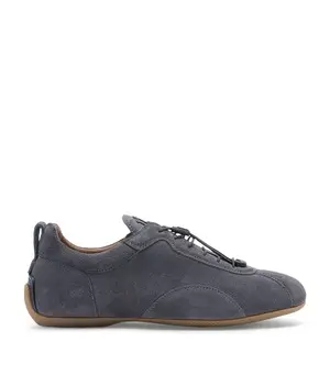 Dunhill Suede Automotive Davies Sneakers - Grey