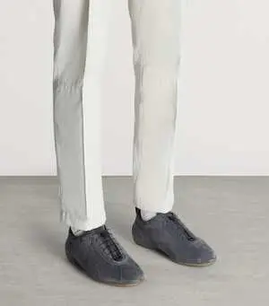Dunhill Suede Automotive Davies Sneakers