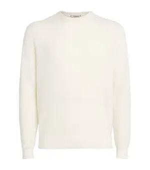 FIORONI CASHMERE Crew Neck Sweater - Ivory