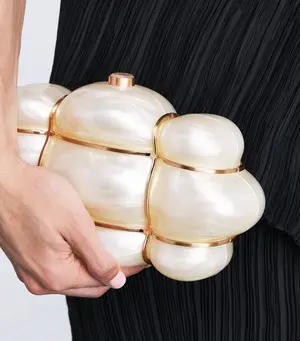 Cult Gaia Acrylic Bolla Clutch Bag