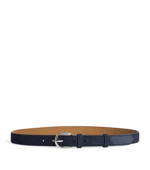 Dunhill Suede Belt - Navy