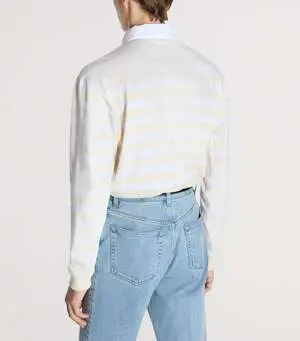 Dunhill Cotton-cashmere Stripe Polo Shirt