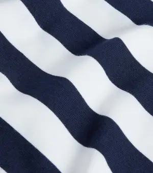 Dunhill Cotton-cashmere Stripe Polo Shirt