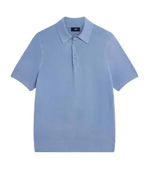 Dunhill Cotton Piqué Polo Shirt - Blue
